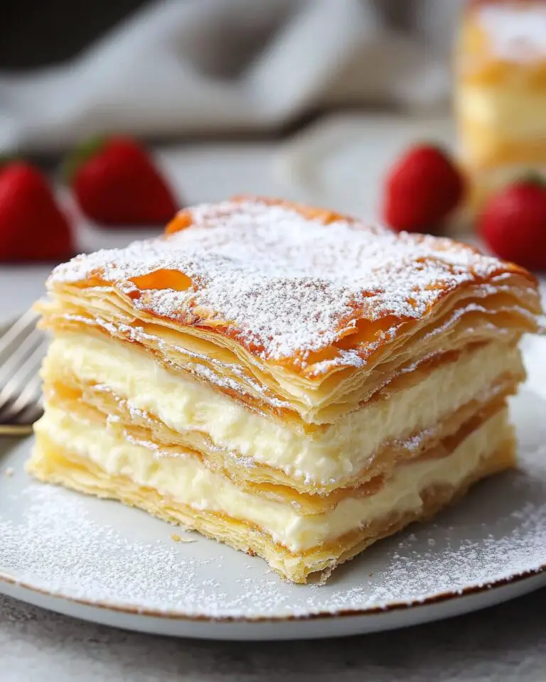 Vanilla Custard Puff Pastry Cake