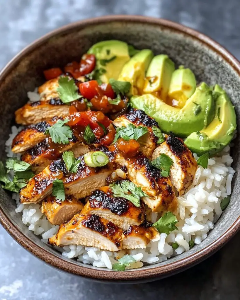 Honey Chipotle Chicken Rice Bowls