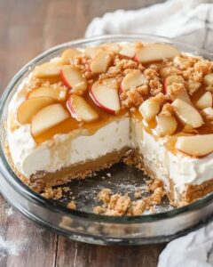 No Bake Apple Cheesecake Dessert