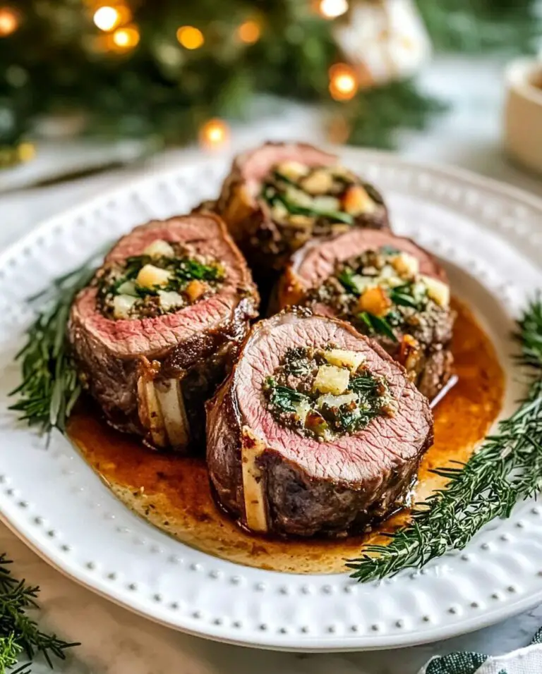 Best Christmas Stuffed Beef Tenderloin