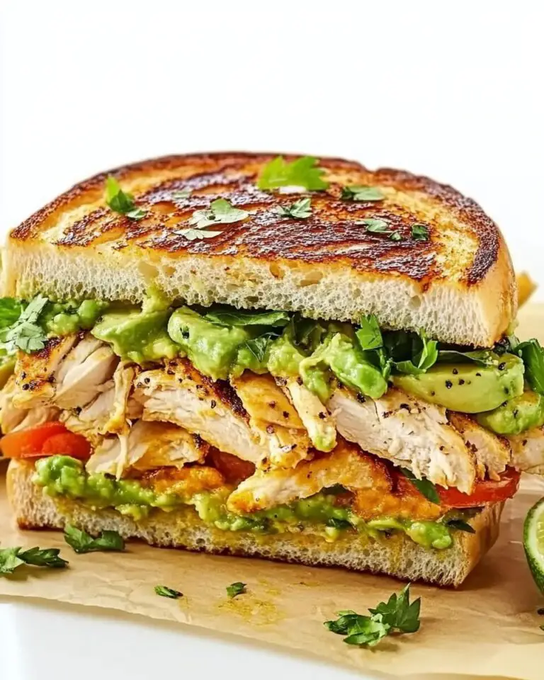 Chicken Avocado Melt Sandwich