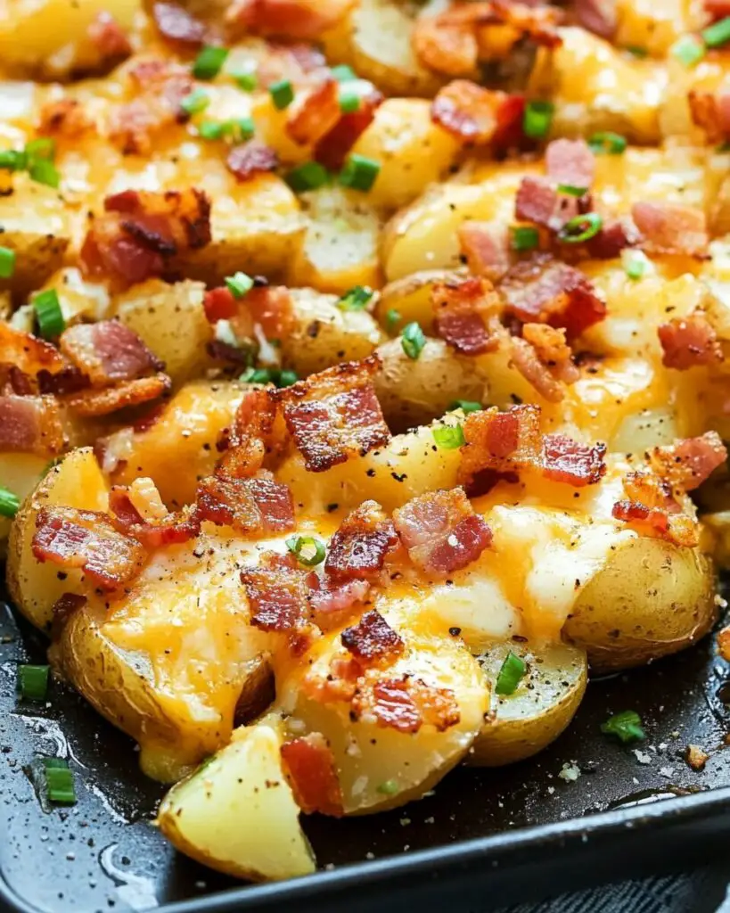 Crispy Cheese and Bacon Potatoes