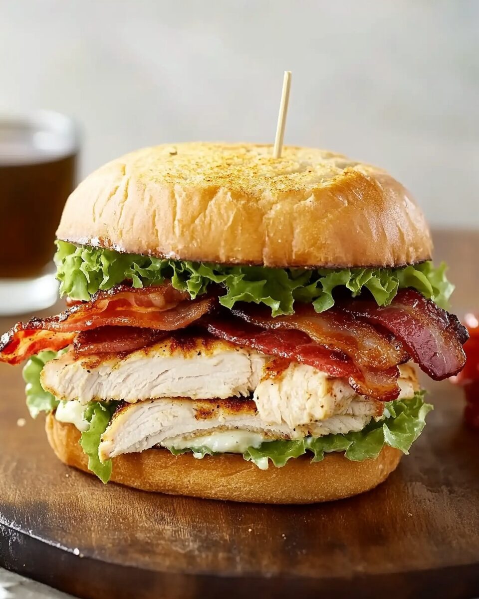 Chicken Bacon Ranch Sandwich - recipes by caroline