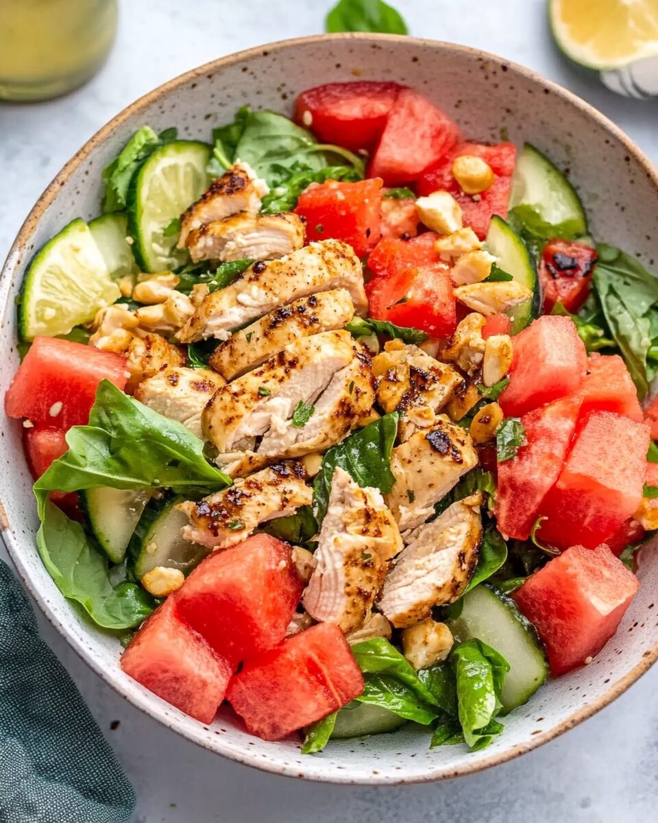 Watermelon Chicken Salad