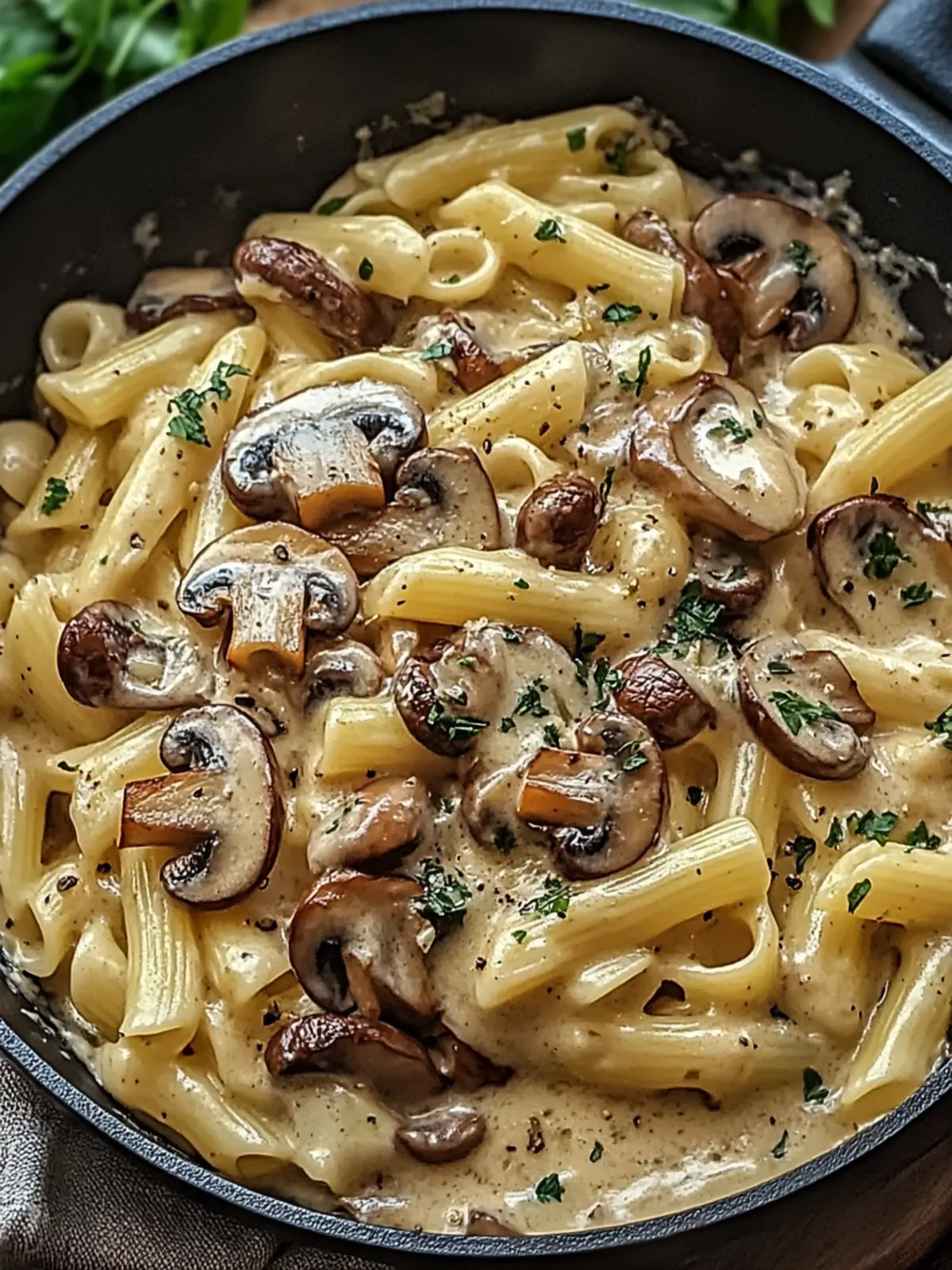 Creamy Tuscan Mushroom Pasta Skillet That's Pure Comfort
