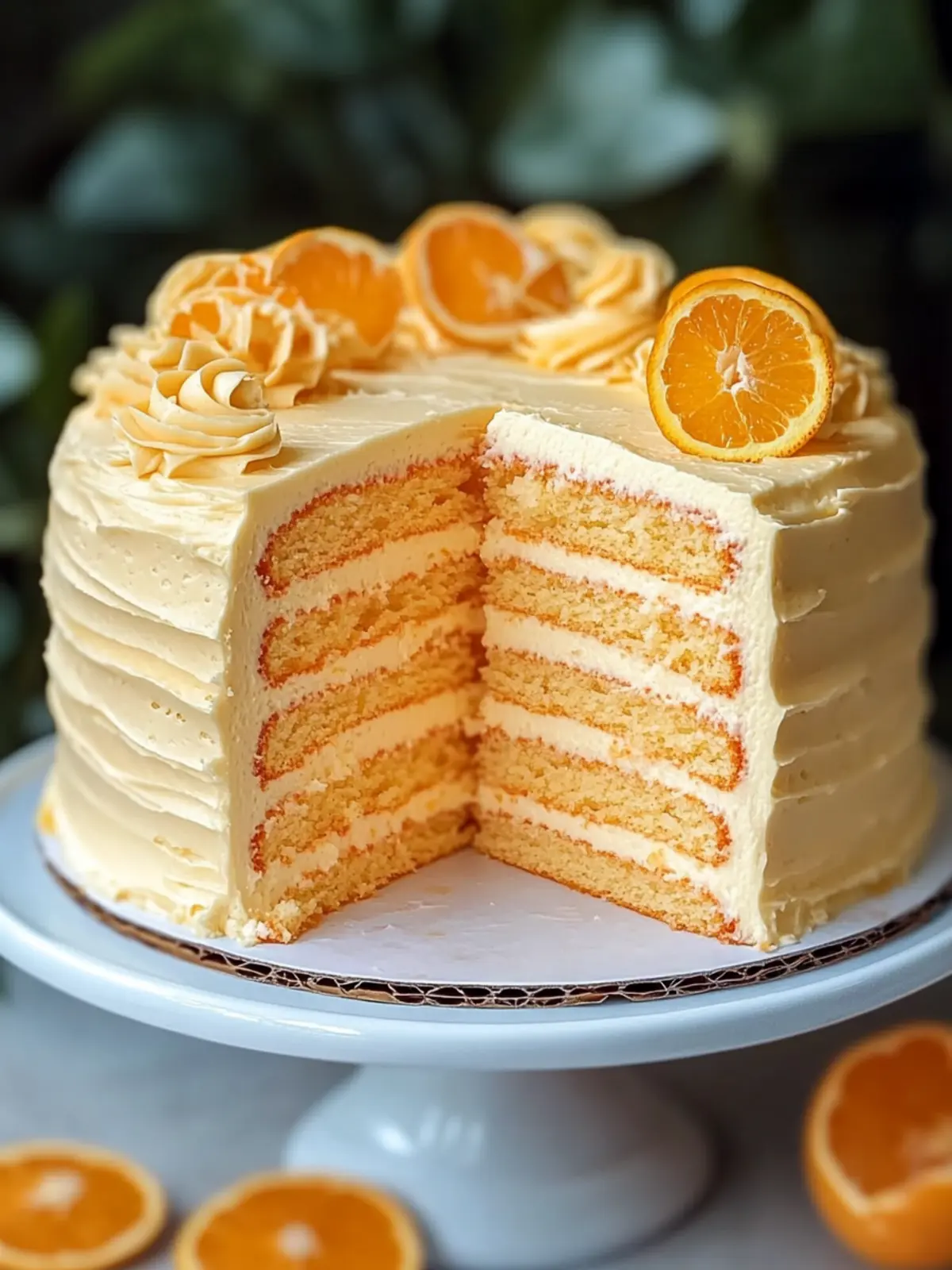 Zesty Orange Velvet Cake with Creamy Orange Frosting Delight