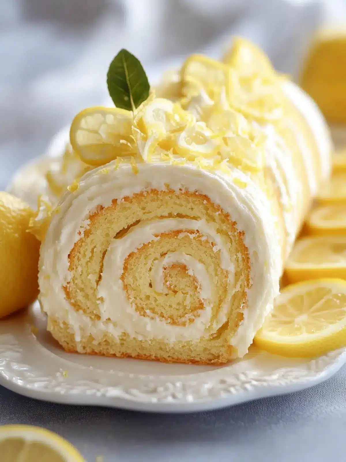 Irresistible Lemon Cream Swiss Roll: Brighten Up Your Dessert