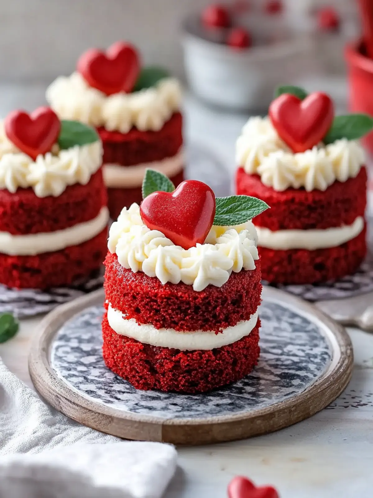 Mini Red Velvet Cakes: Irresistible Sweet Treat for Valentine