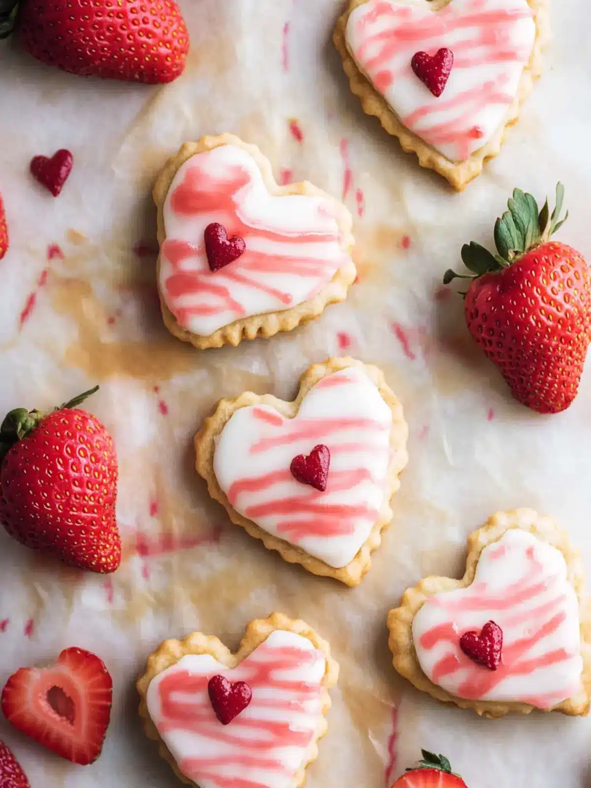 Valentine's Day Mini Strawberry Vegan Pop Tarts to Adore