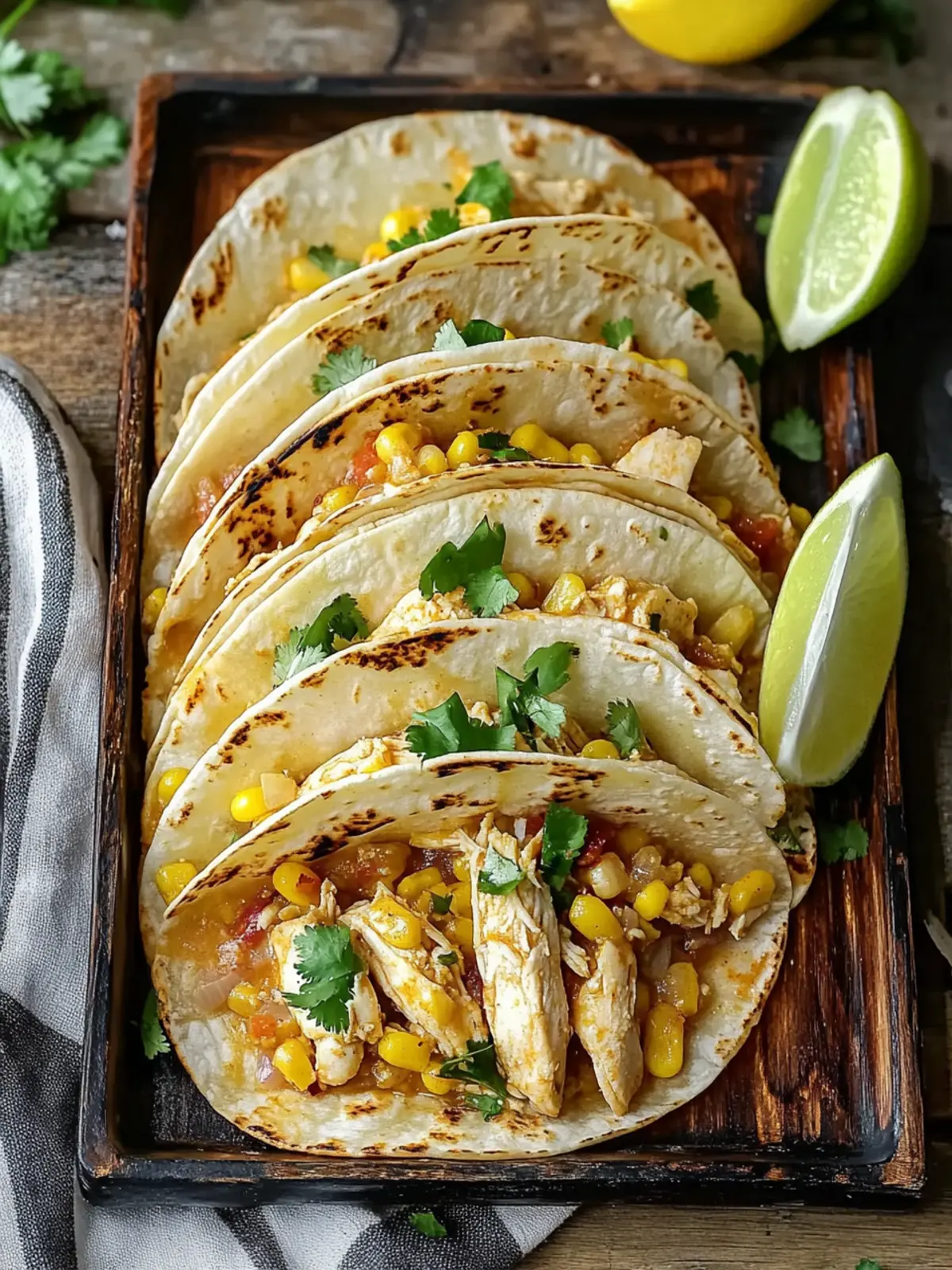 Corn Tortilla White Chicken Chili Tacos for Cozy Nights