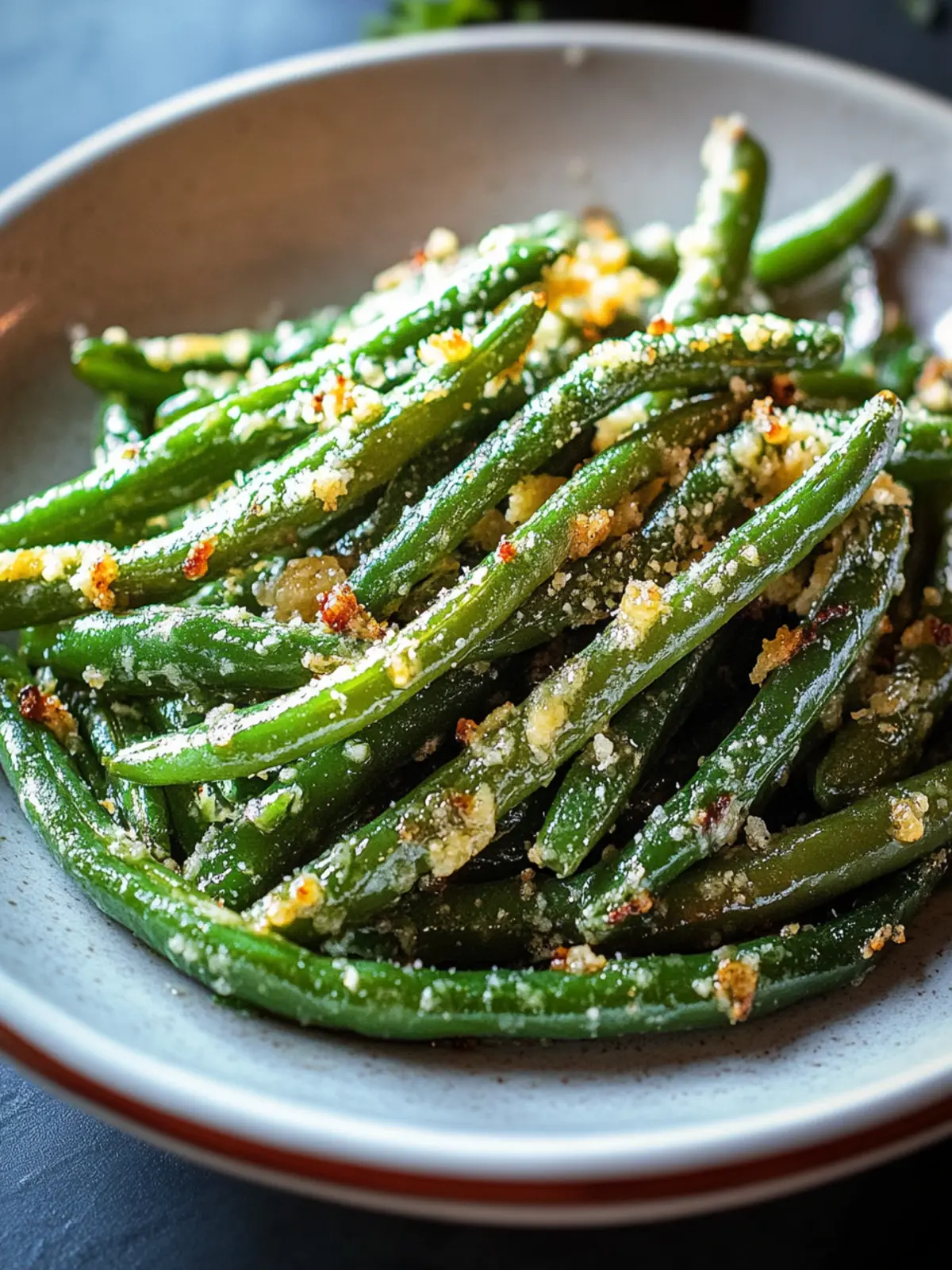 Crispy Garlic Parmesan Roasted Green Beans You’ll Love
