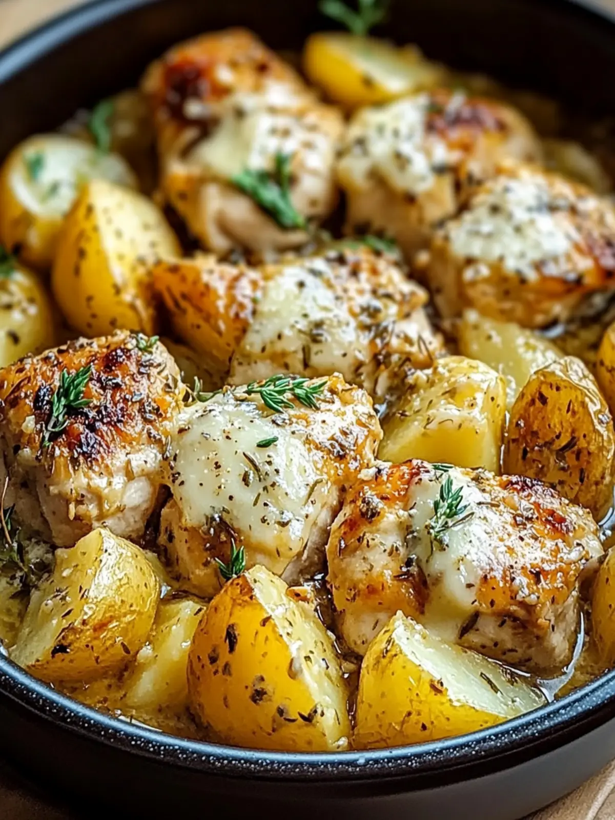 Slow Cooker Garlic Parmesan Chicken and Potatoes Magic