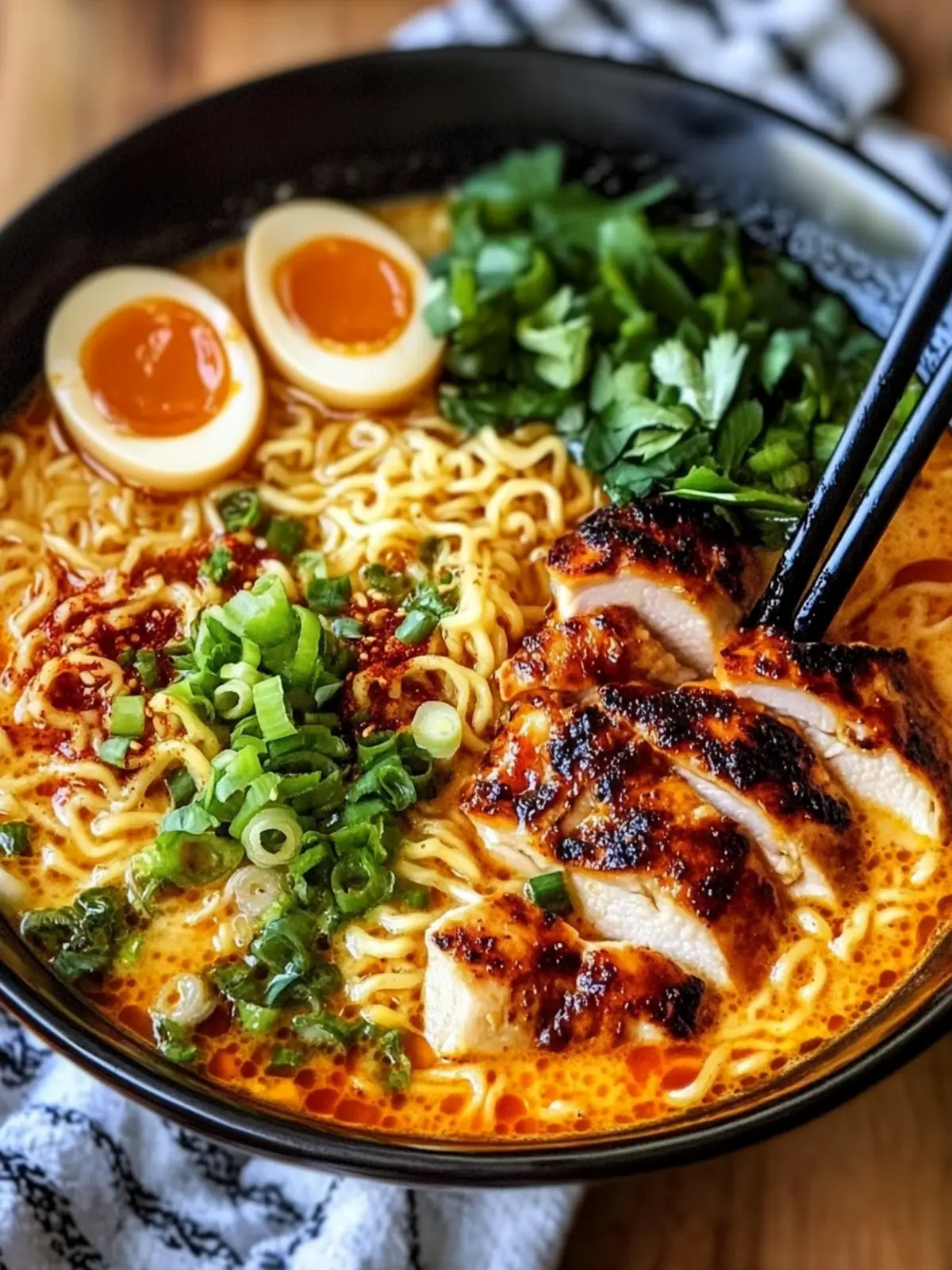 Spice Up Dinner with Fiery Chicken Ramen Delight!