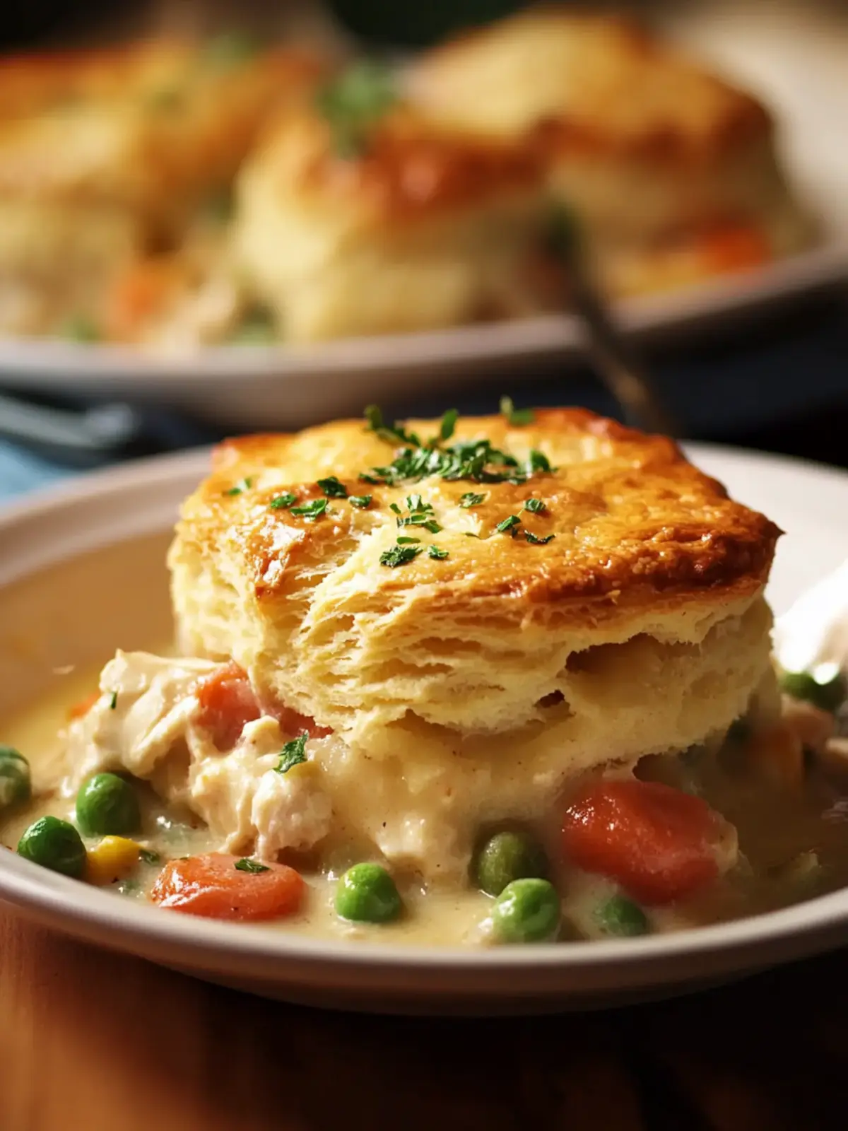 Savor Homey Red Lobster Biscuit Chicken Pot Pie Delight
