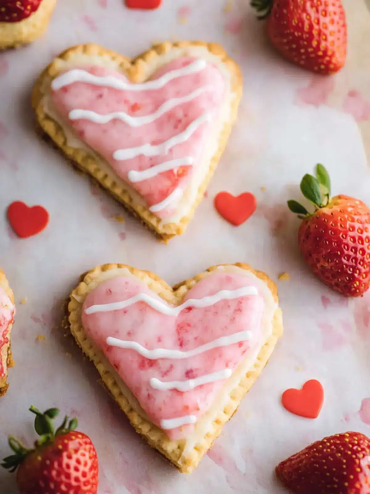 Valentine's Day Mini Strawberry Vegan Pop Tarts to Adore