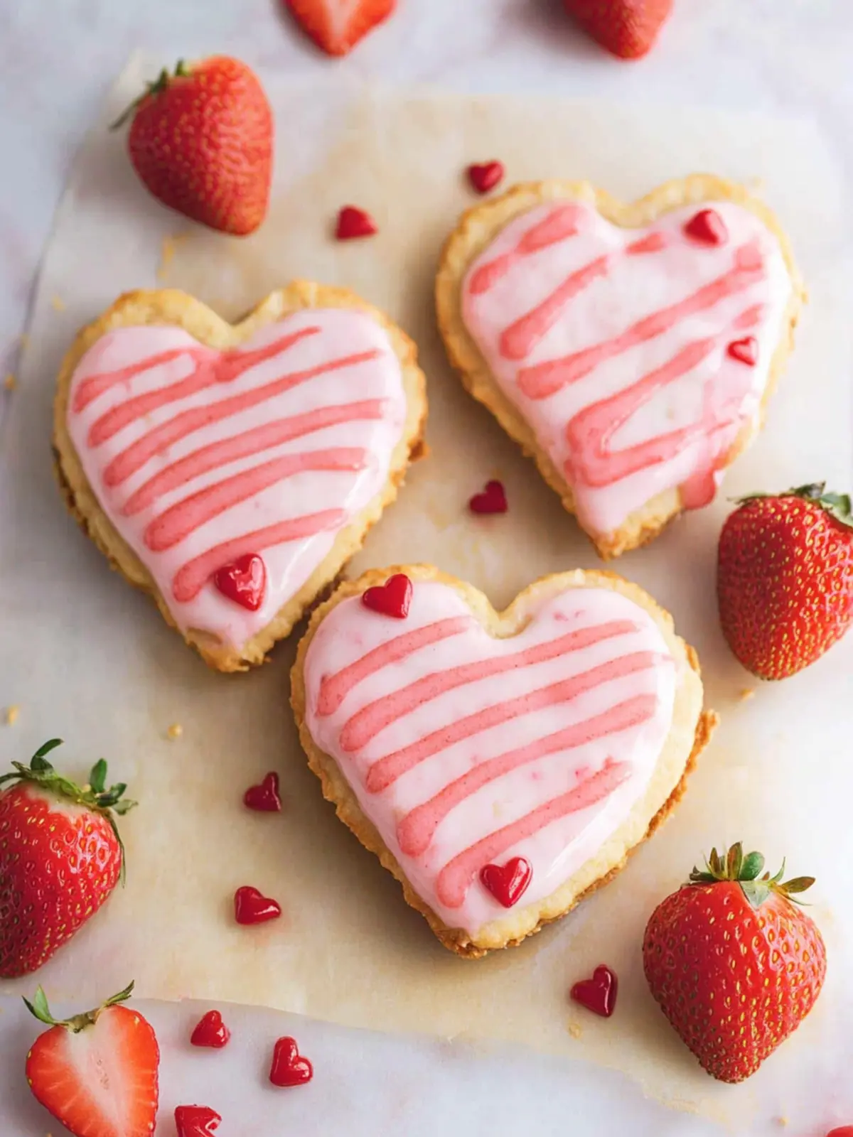 Valentine's Day Mini Strawberry Vegan Pop Tarts to Adore
