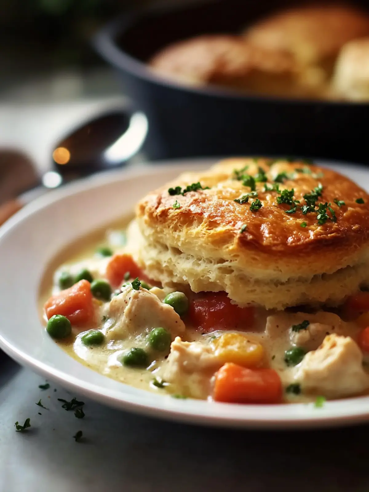 Savor Homey Red Lobster Biscuit Chicken Pot Pie Delight