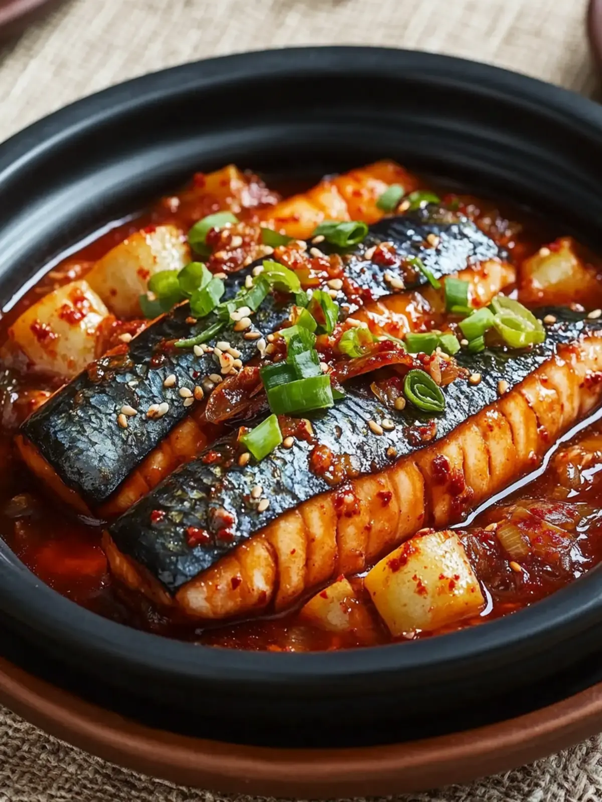 Korean Spicy Braised Mackerel Recipe for a Quick Dinner Treat