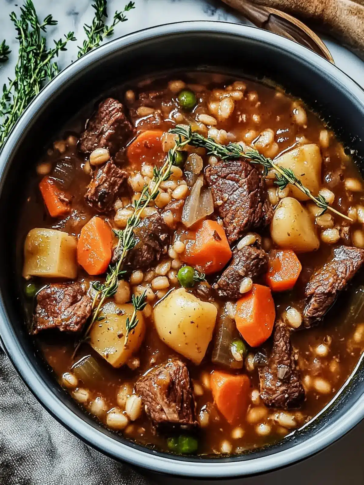 Hearty Guinness Beef Barley Stew for Cozy Nights In