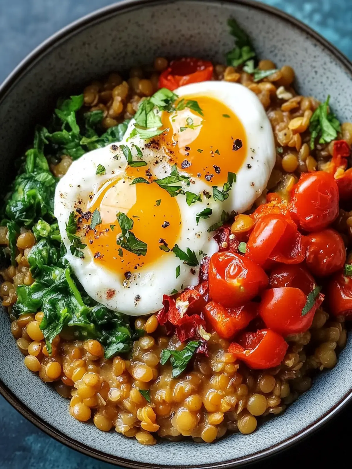 Savory Lentil Breakfast Bowl for a Flavor-Packed Morning Boost