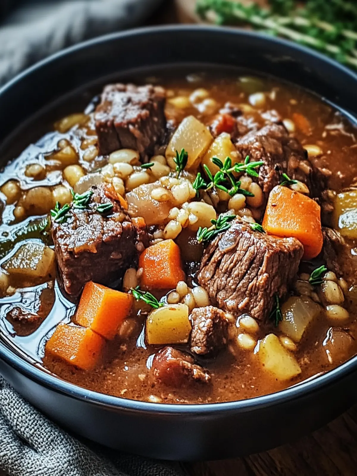 Hearty Guinness Beef Barley Stew for Cozy Nights In