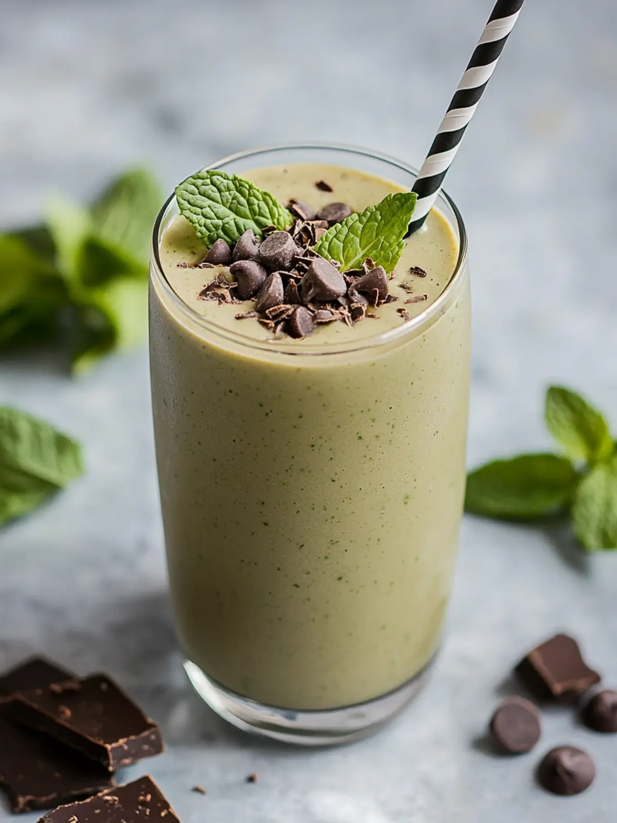 Delicious Healthy Mint Chocolate Chip Smoothie Recipe You’ll Love