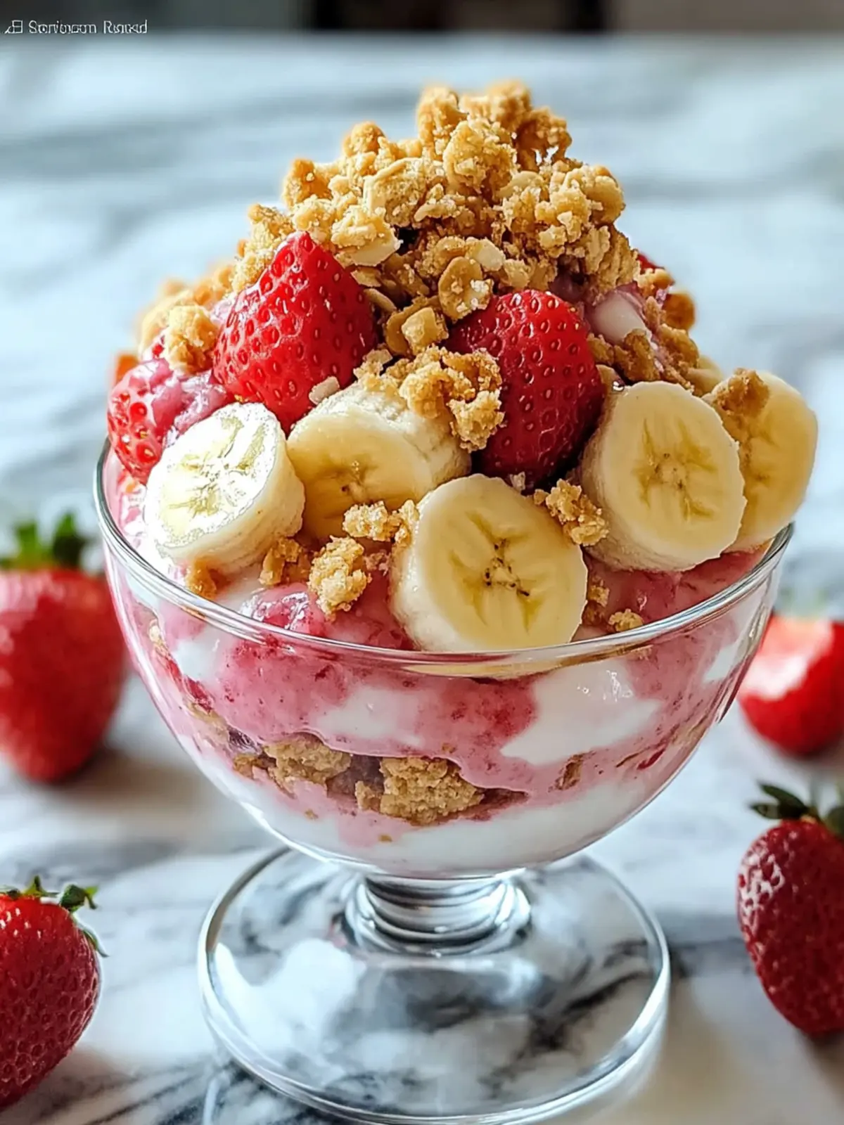 Strawberry Crunch Banana Pudding That'll Wow Your Guests