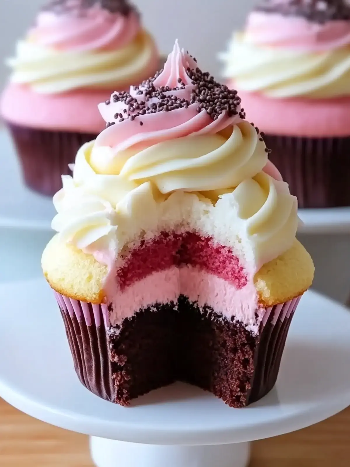 Neapolitan Cupcakes: The Ultimate 5-Layer Flavor Treat